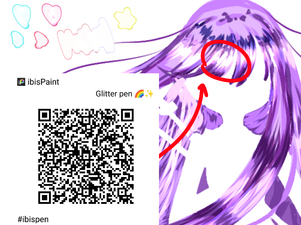 Glitter pen 🌈 - ibisPaint