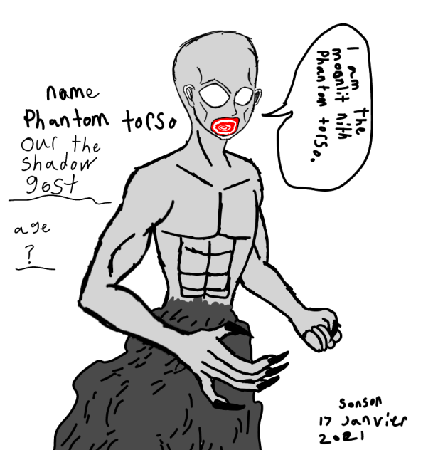 Phantom torso or shadow ghost - ibisPaint