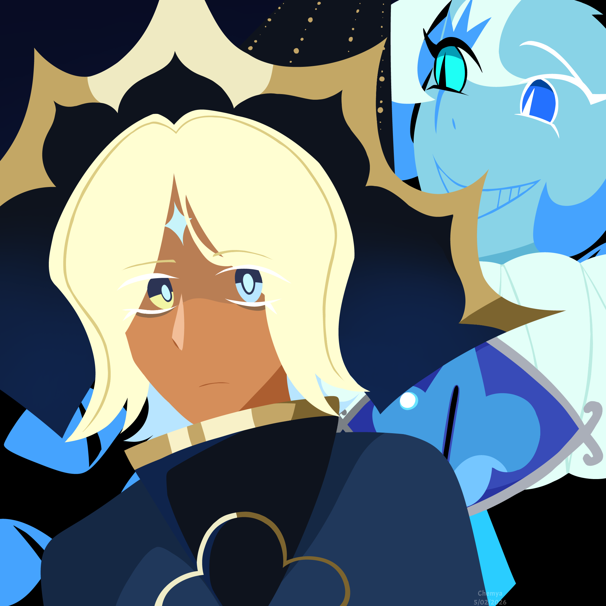 Truthless Recluse and Shadow Milk - ibisPaint