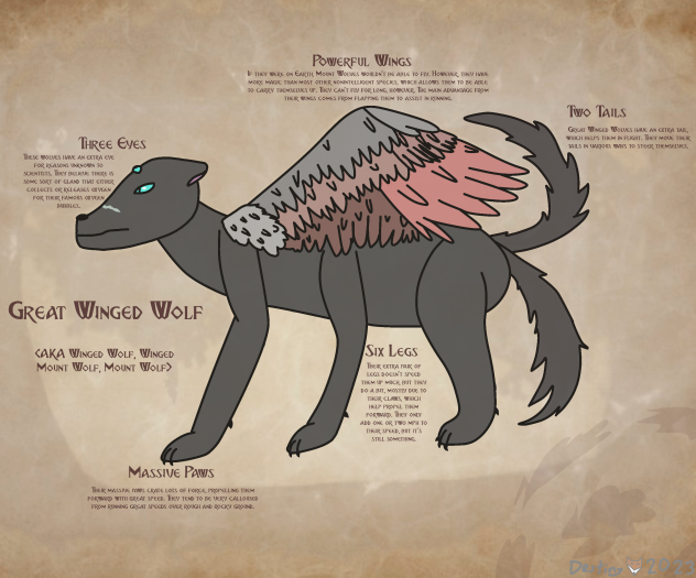 Great Winged Wolf - ibisPaint