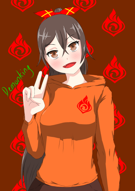 Amber from genshin impact v2 - ibisPaint