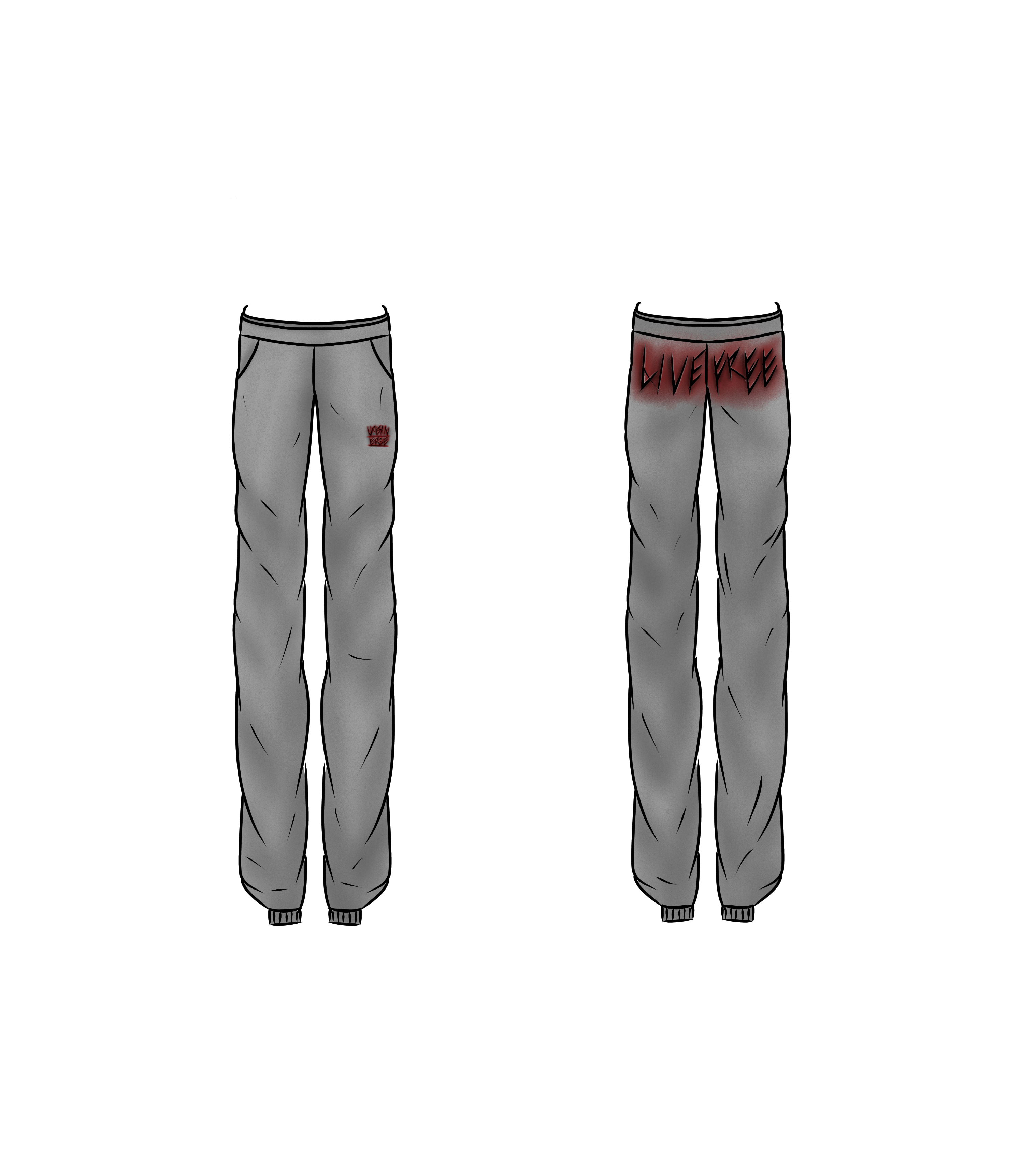 sweat pants with my logo - ibisPaint