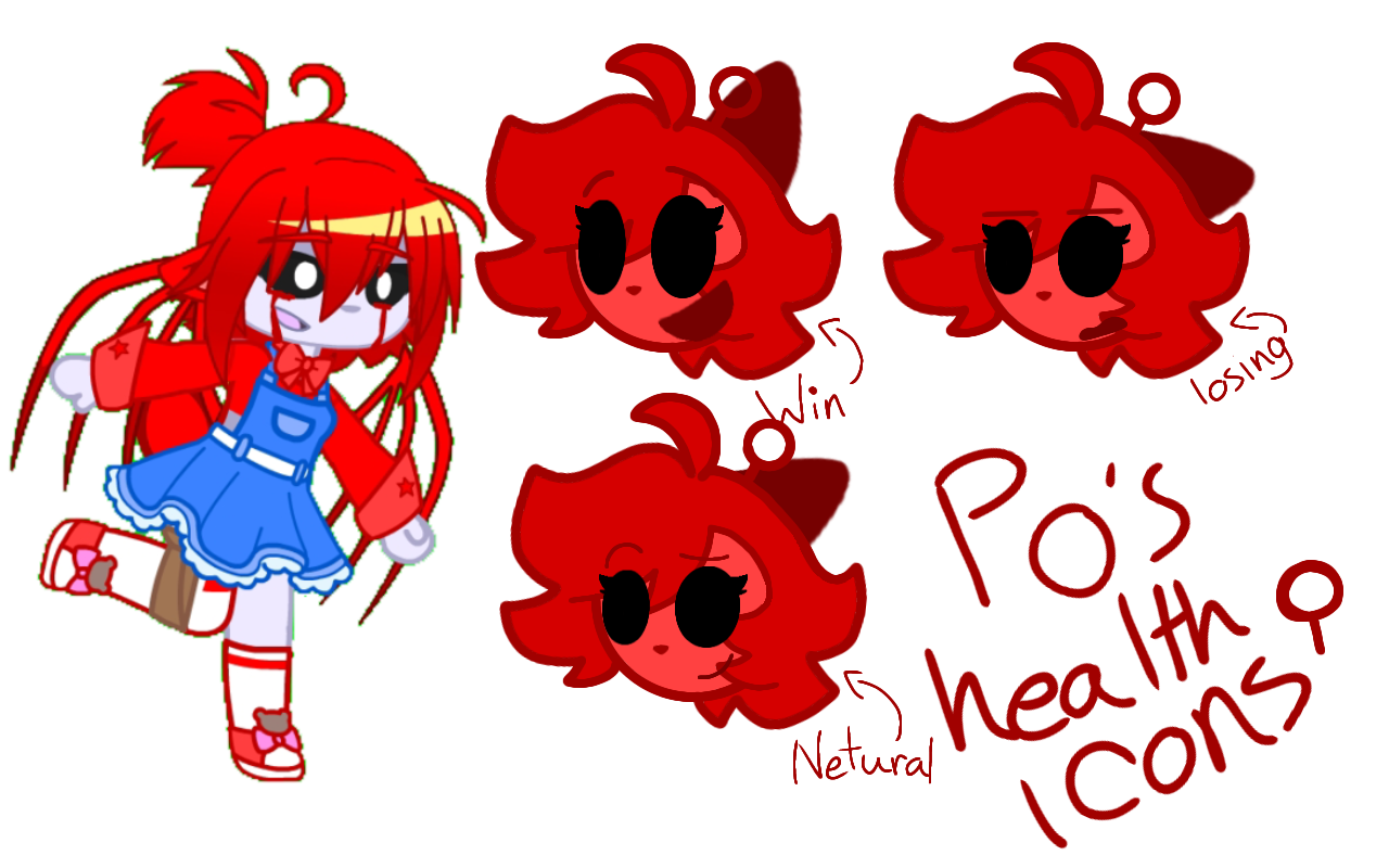 Po's Health icons FNF - ibisPaint