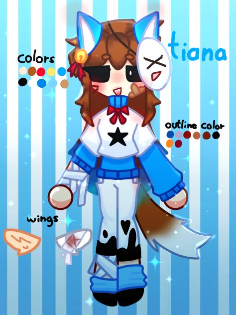 new ref sheet of my new oc - ibisPaint