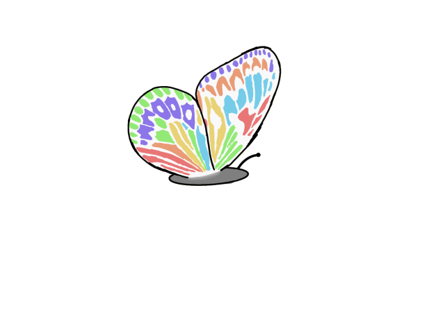 Butterfly flying (loop) - ibisPaint