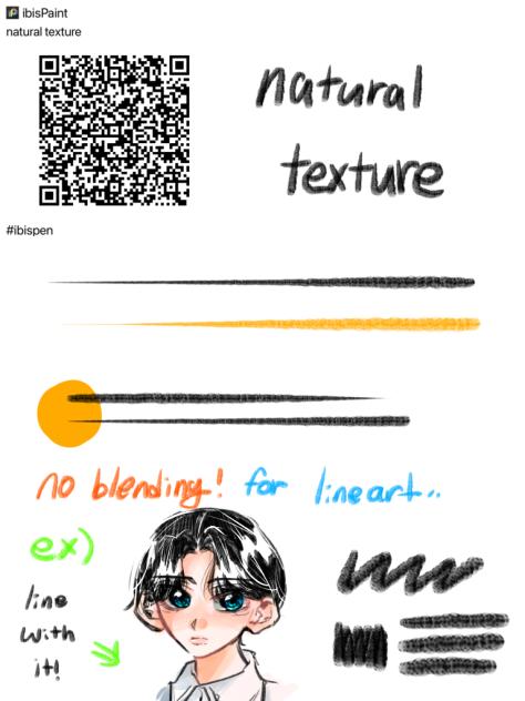 Natural texture pen - ibisPaint