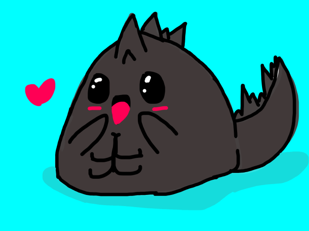 Cute Godzilla 2014 - ibisPaint