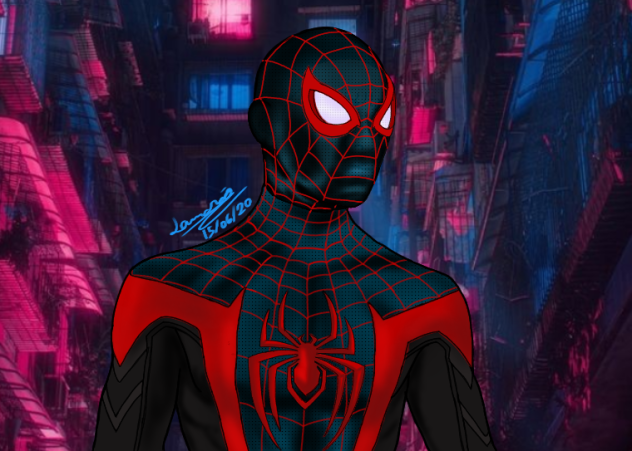 Miles Morales-spidermanps5 - ibisPaint