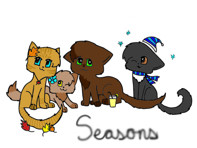 the four seasons (cats) - ibisPaint