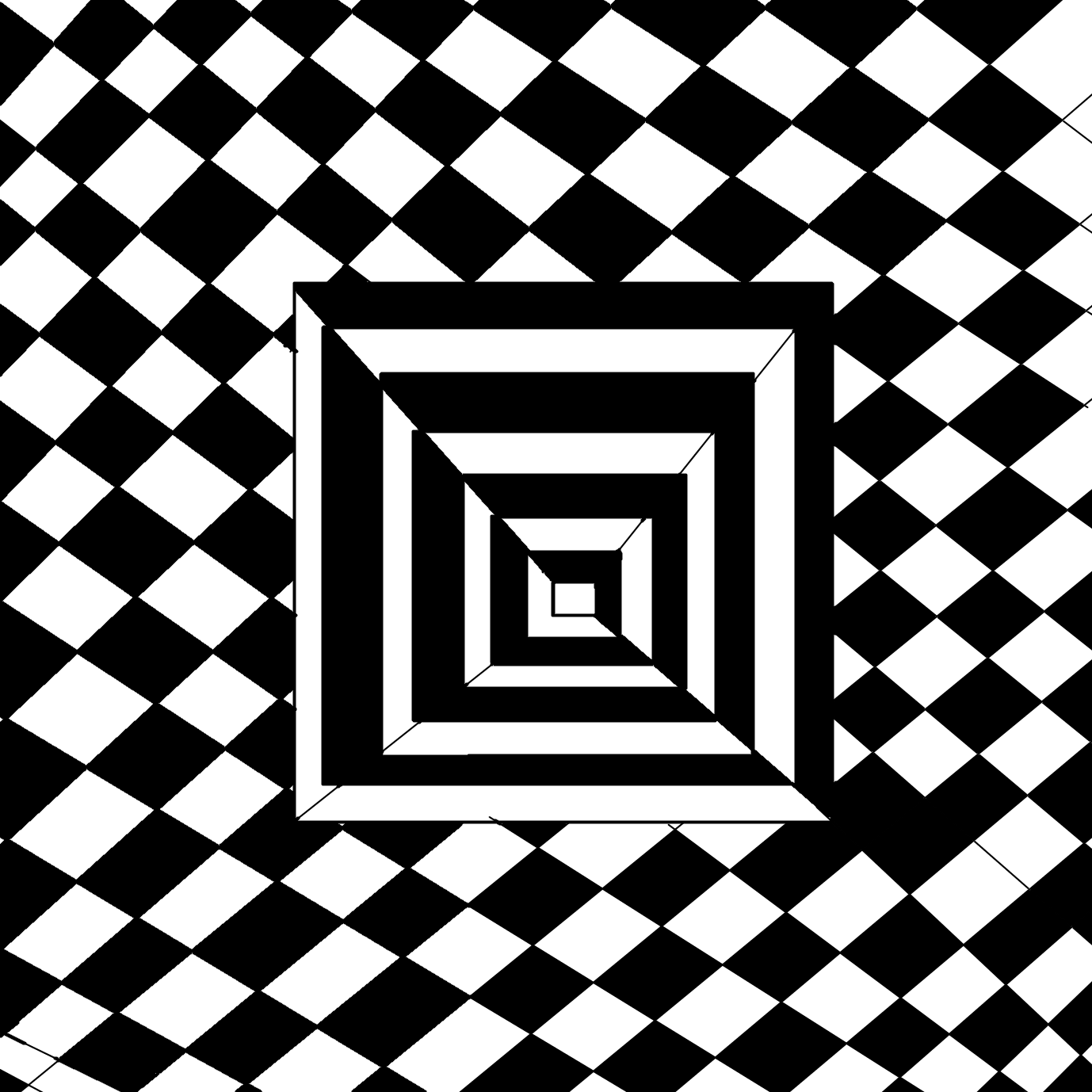 Square illusion - ibisPaint