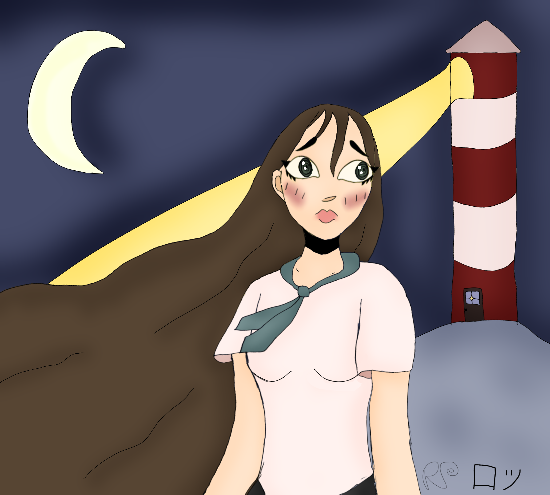 lighthouse in the wind EDITED VERSION - ibisPaint
