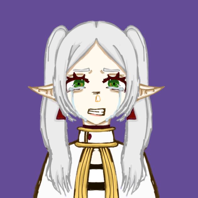 Frieren Crying because why not - ibisPaint