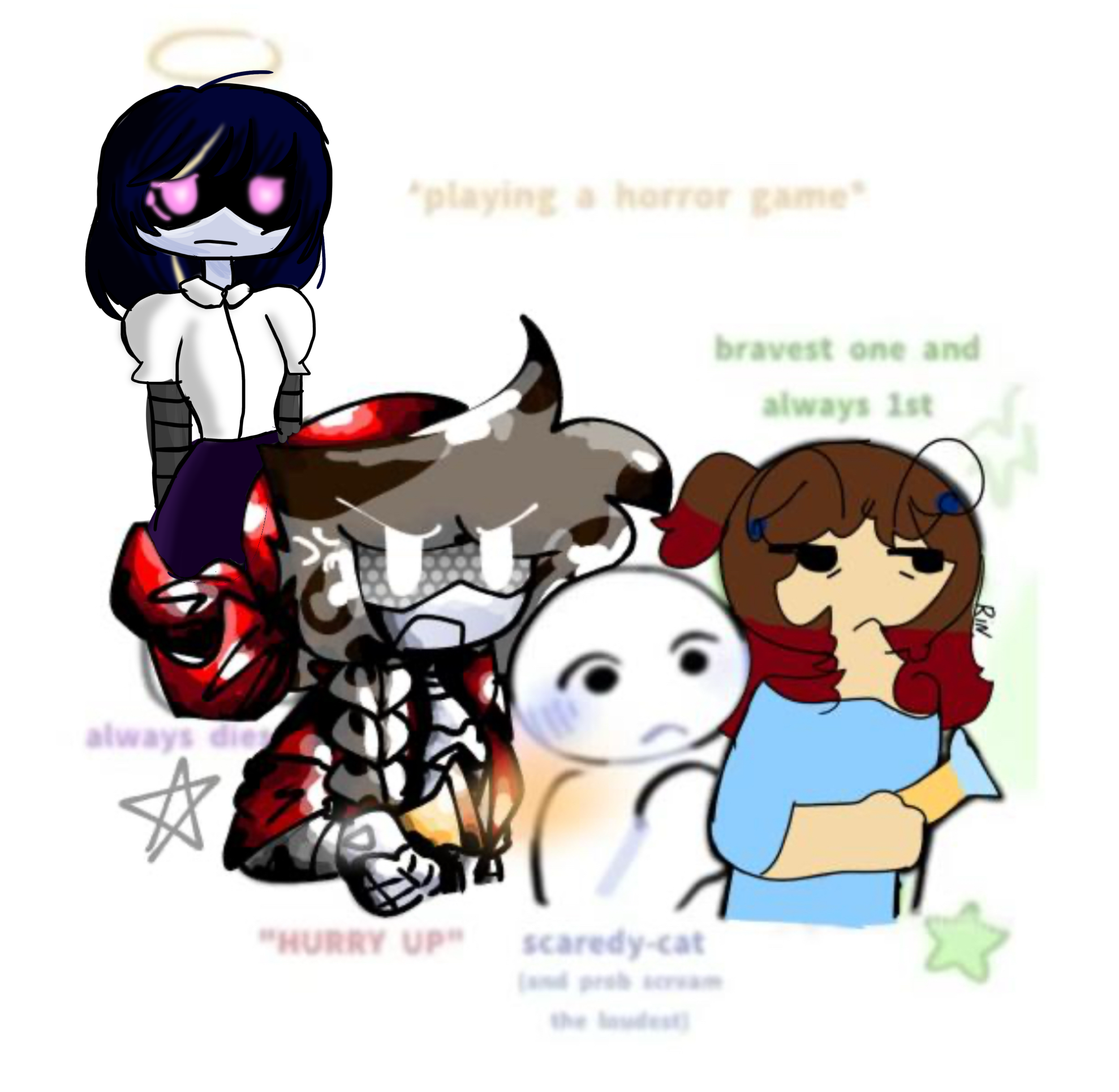 Horror game collab - ibisPaint