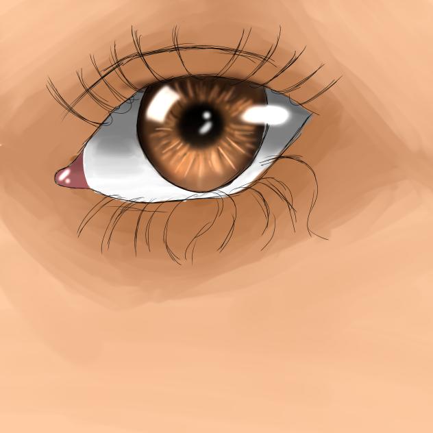 Eye drawing [Brown] - ibisPaint