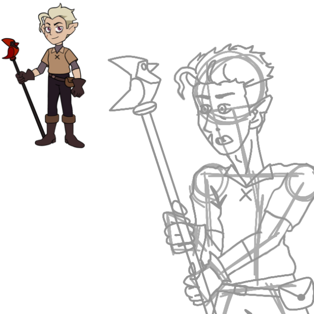 Hunter animation WIP - ibisPaint