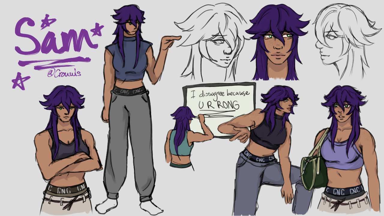 Sam Character Sheet - ibisPaint
