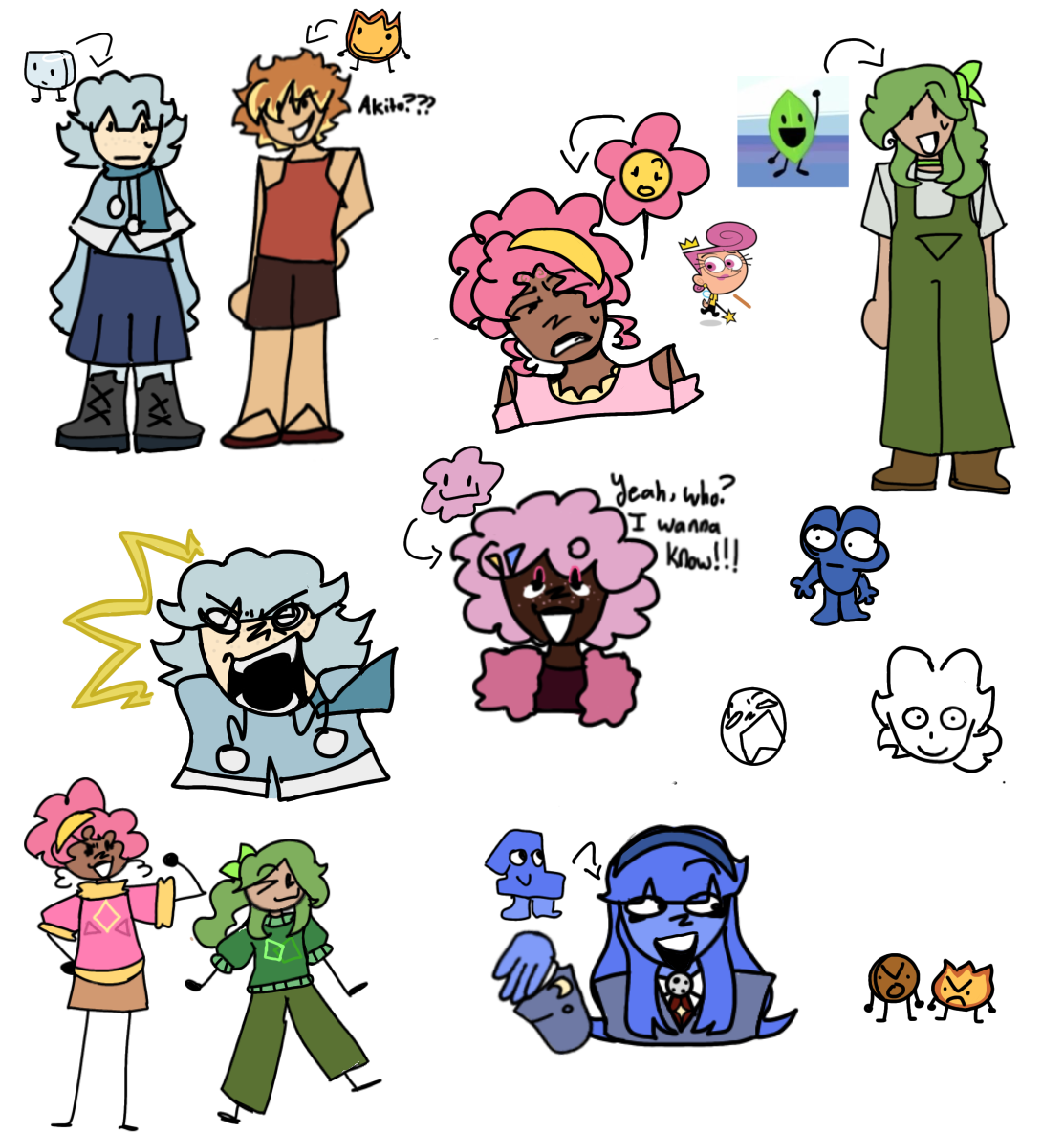 BFDI HUMAN DOODLES HEEHAHAHAHEEAHHA - ibisPaint