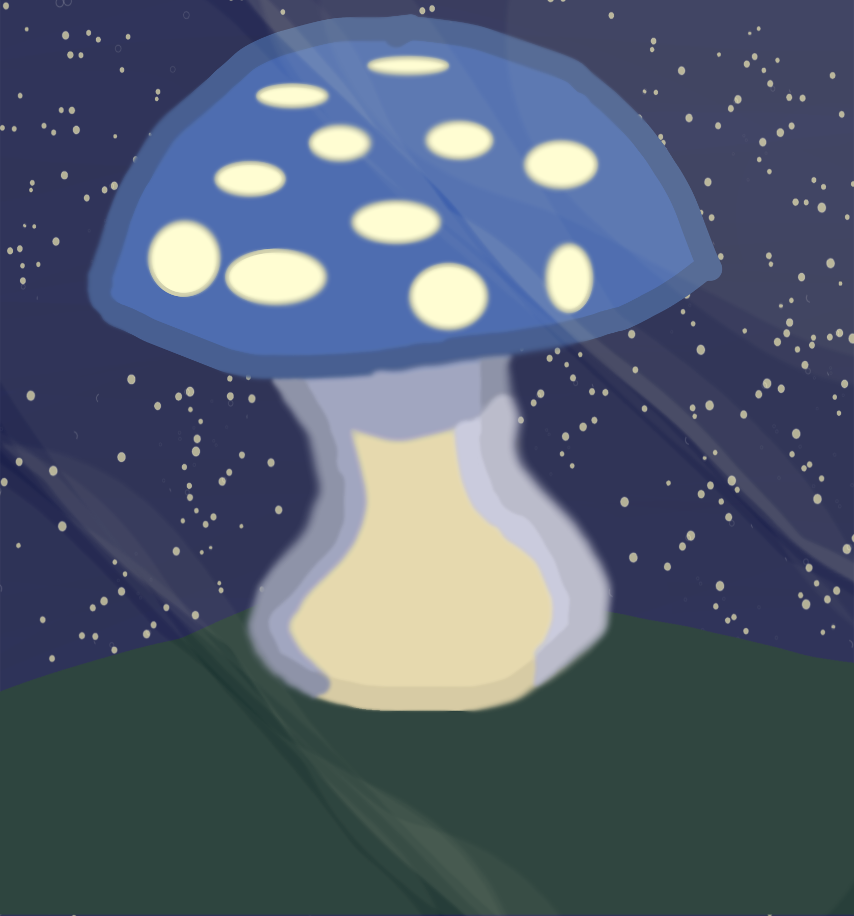 Moonlit Mushroom - ibisPaint