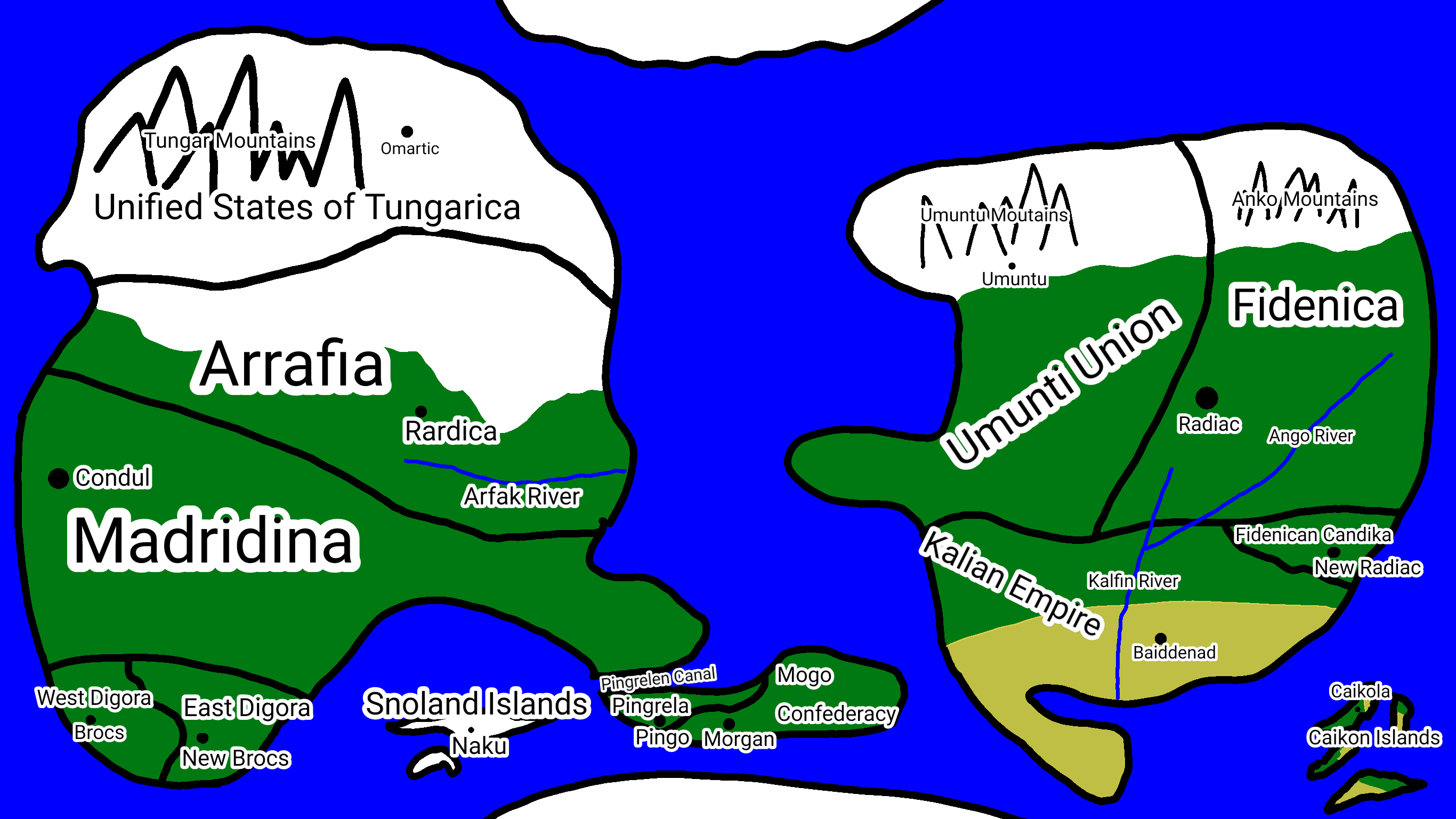I drew a better map - ibisPaint