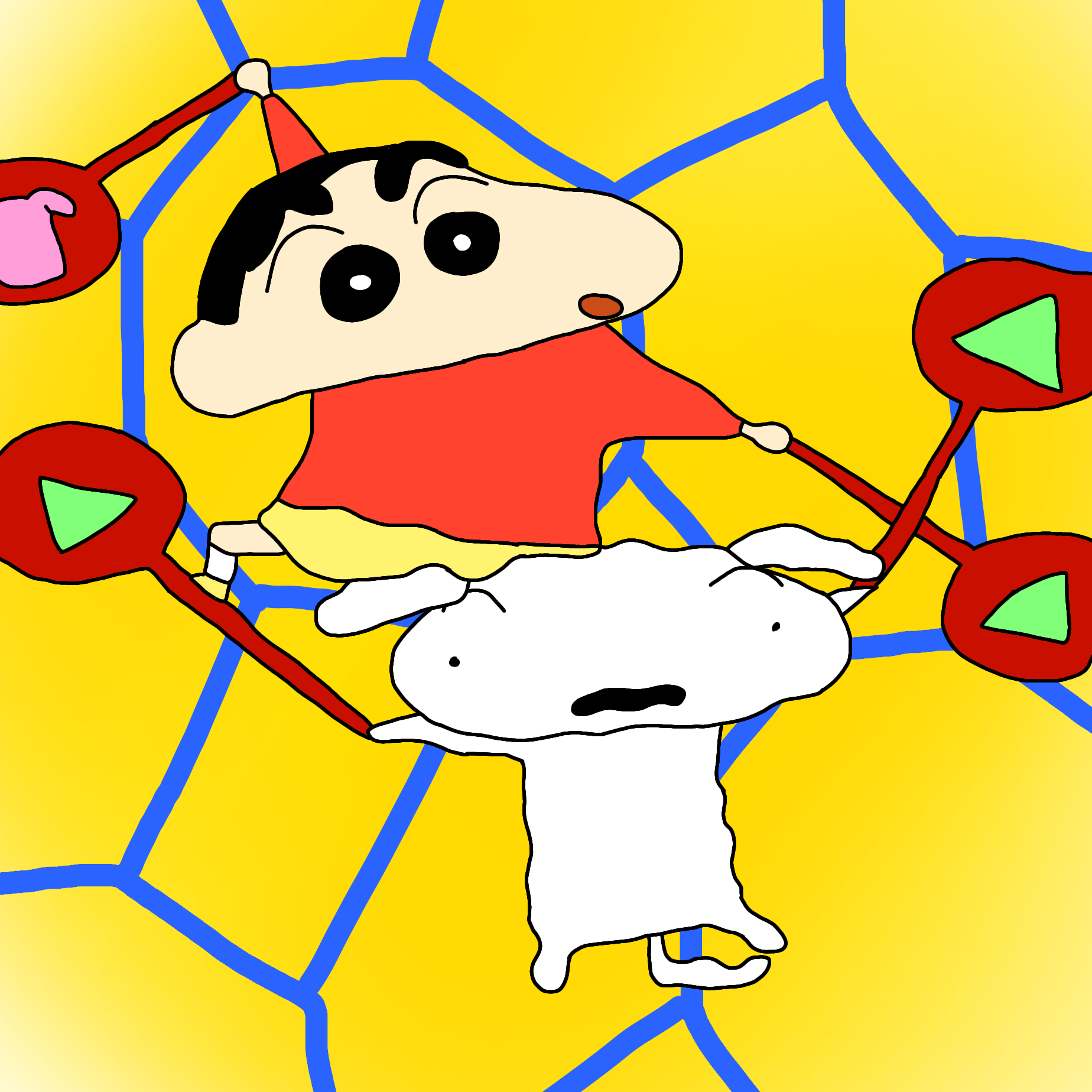 shin chan party join us - ibisPaint