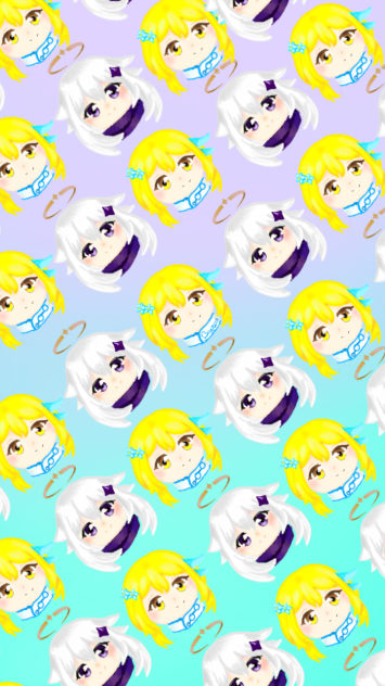 Paimon and lumine wallpaper - ibisPaint