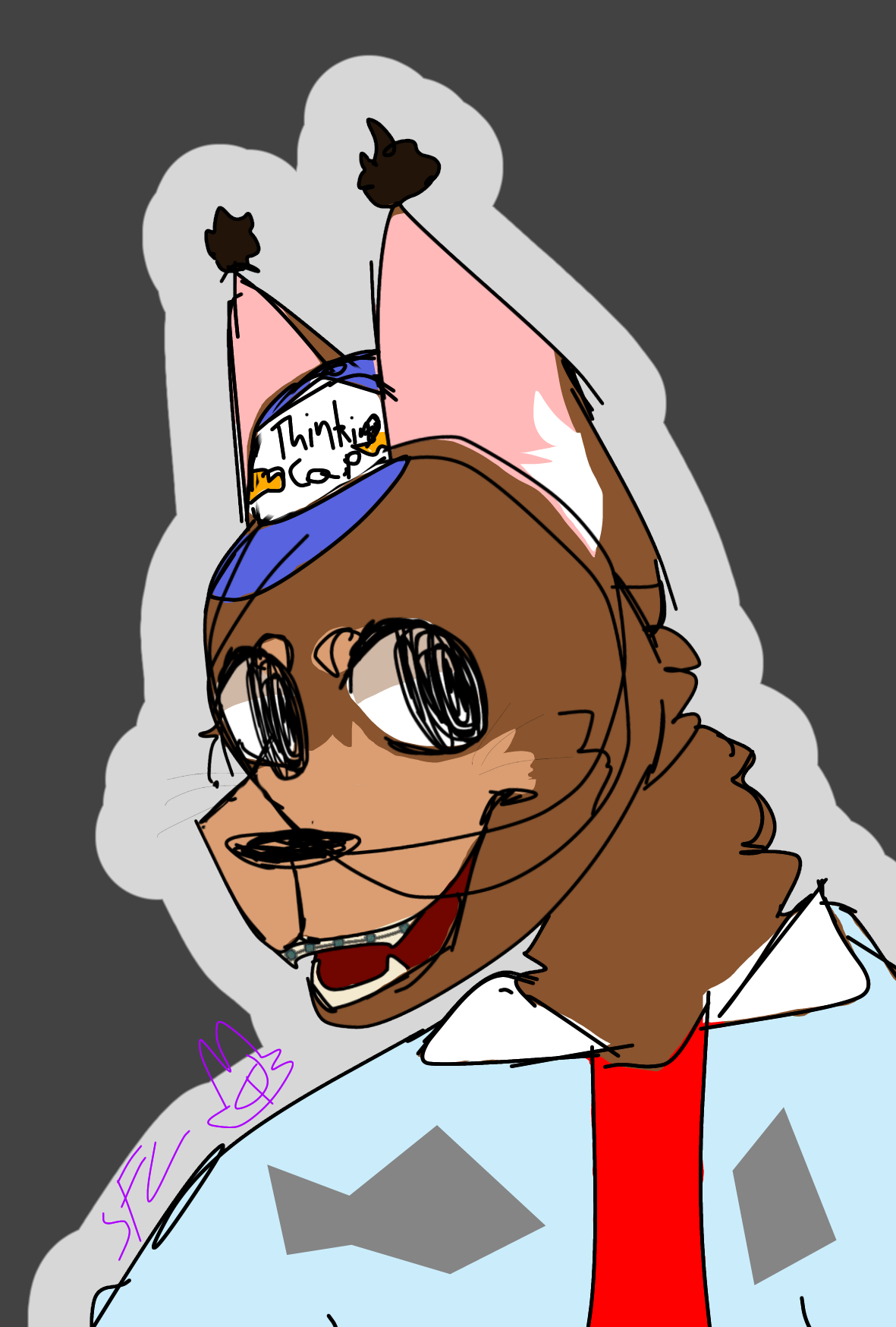 A stranger things furry au doodle REPOST - ibisPaint