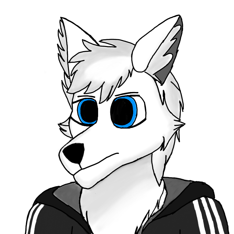 white wolf furry - ibisPaint