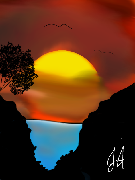 My setting sun - ibisPaint