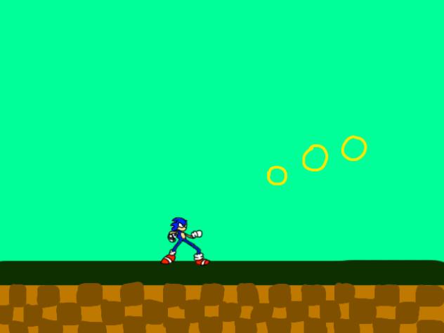 sonic jump - ibisPaint