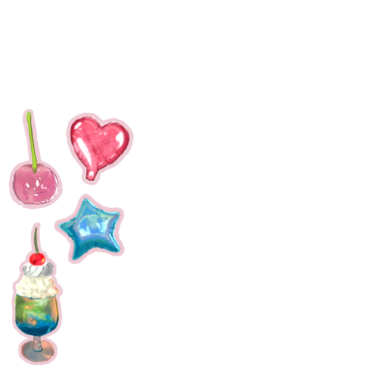 STICKER COLLAB! (aesthetic theme) - ibisPaint