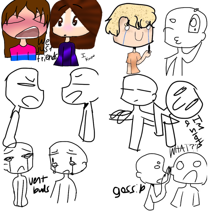Types of friends collab - ibisPaint