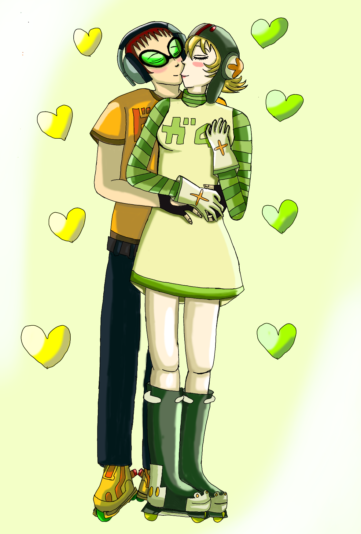 Hug 💚💛 ( Jet Set Radio ) - ibisPaint