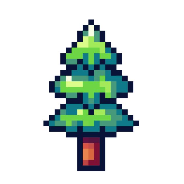 Tree 2 (pixel) - ibisPaint
