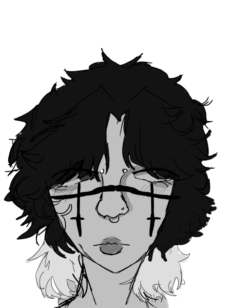 My oc with Choso(from jjk) tattoos - ibisPaint