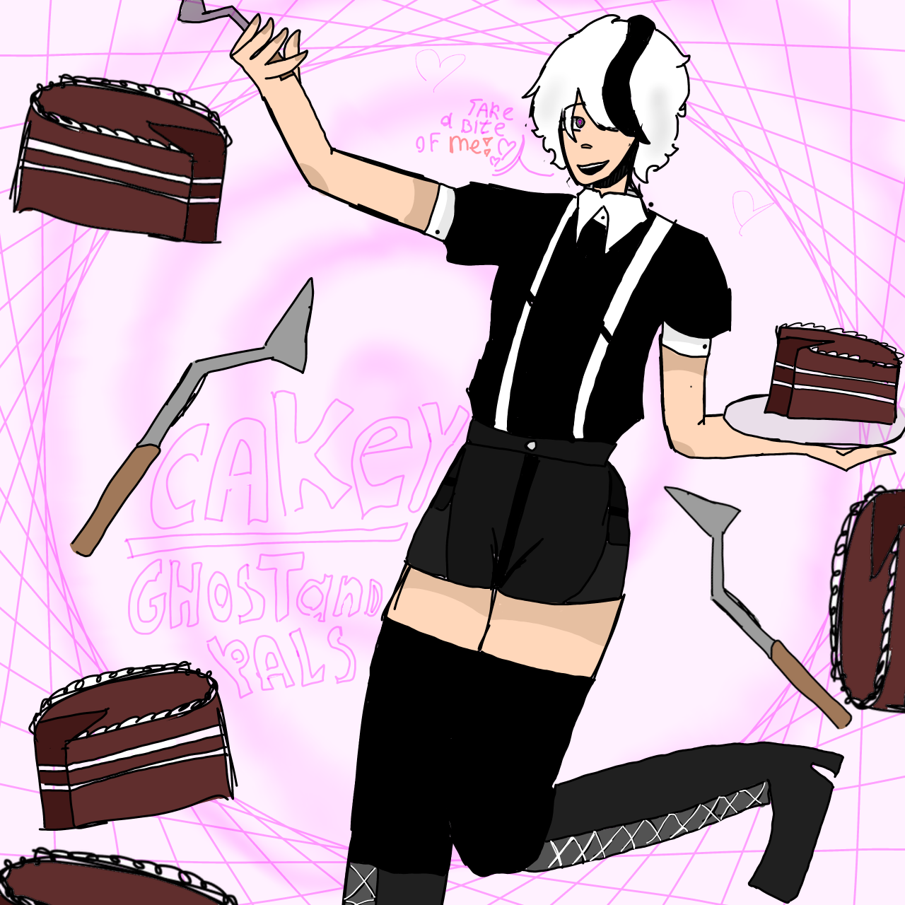 Cakey!Ghost and Pals. - ibisPaint