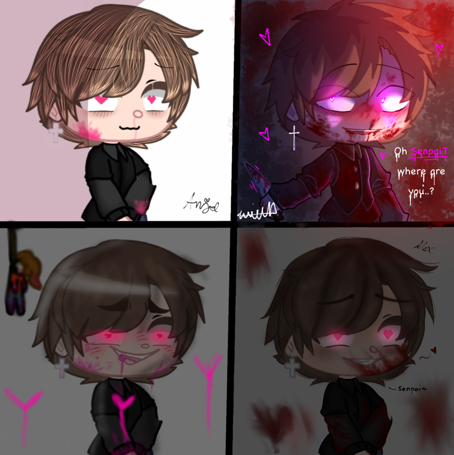 Yandere gacha edit collab - ibisPaint