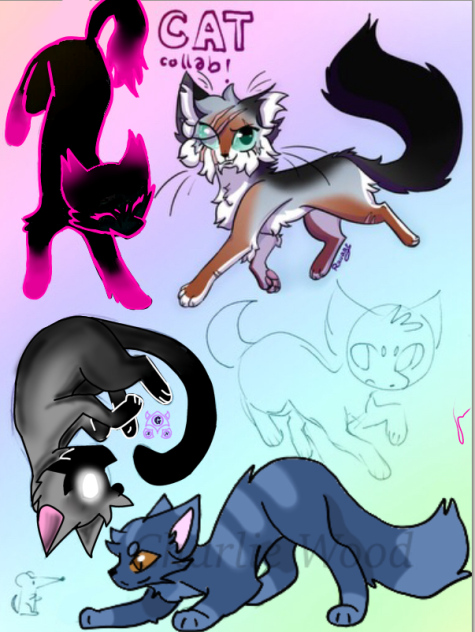 Cat collab - ibisPaint