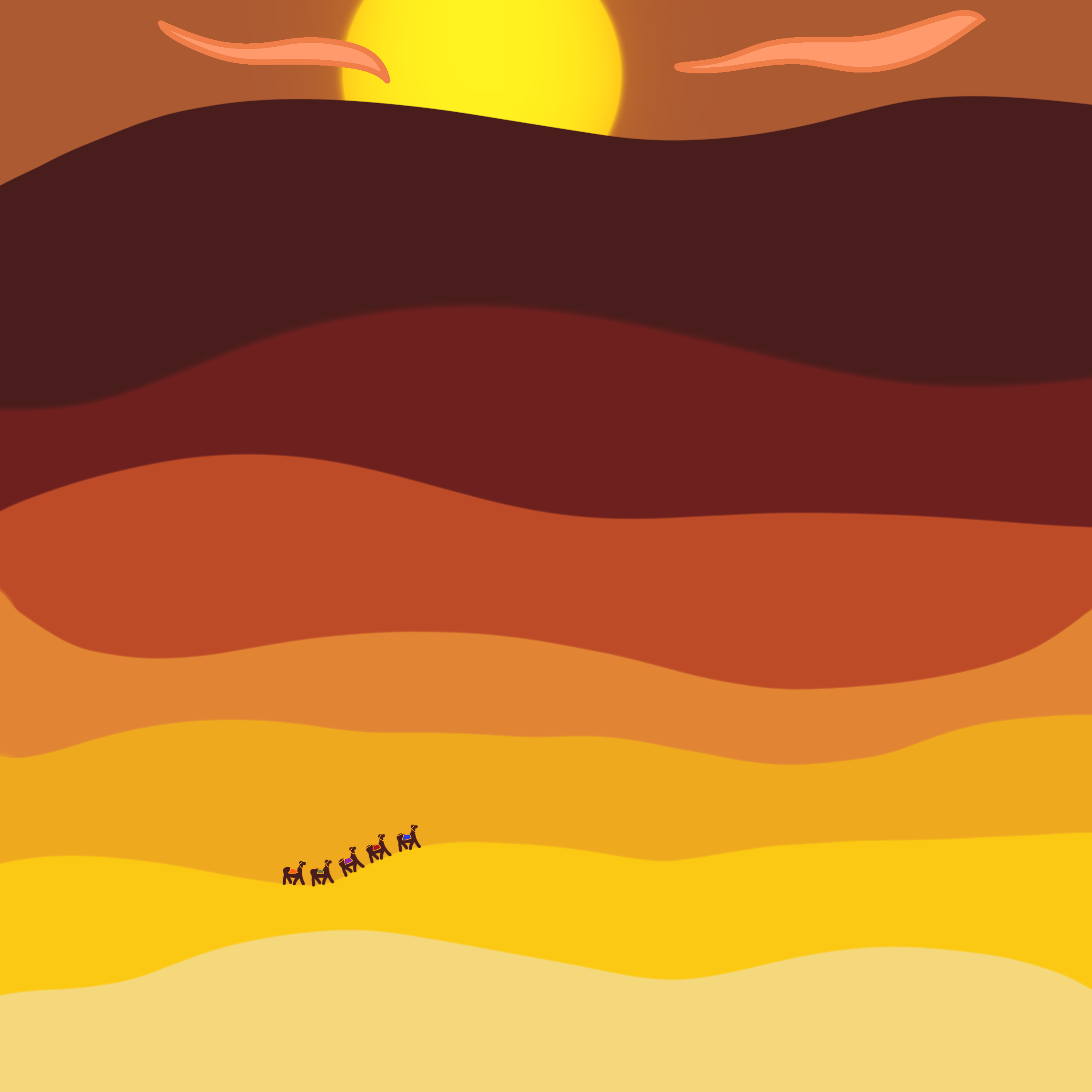 Desert Caravan - ibisPaint