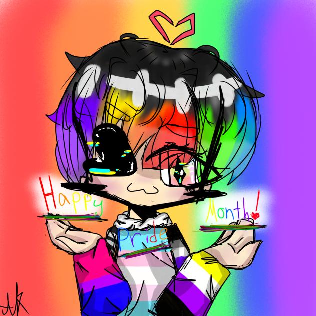 Happy Pride Month ⁠ ⁠(⁠⁰⁠ ⁠⁰⁠)⁠ ⁠ - ibisPaint