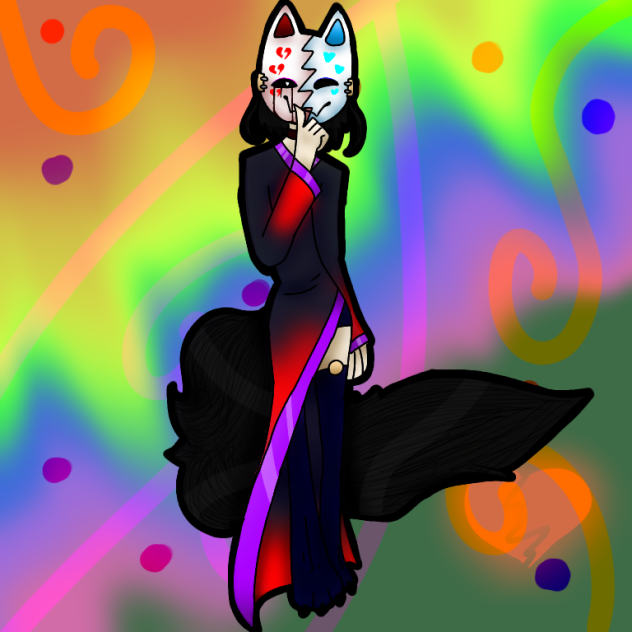 cat mask ver. shadowmoon - ibisPaint