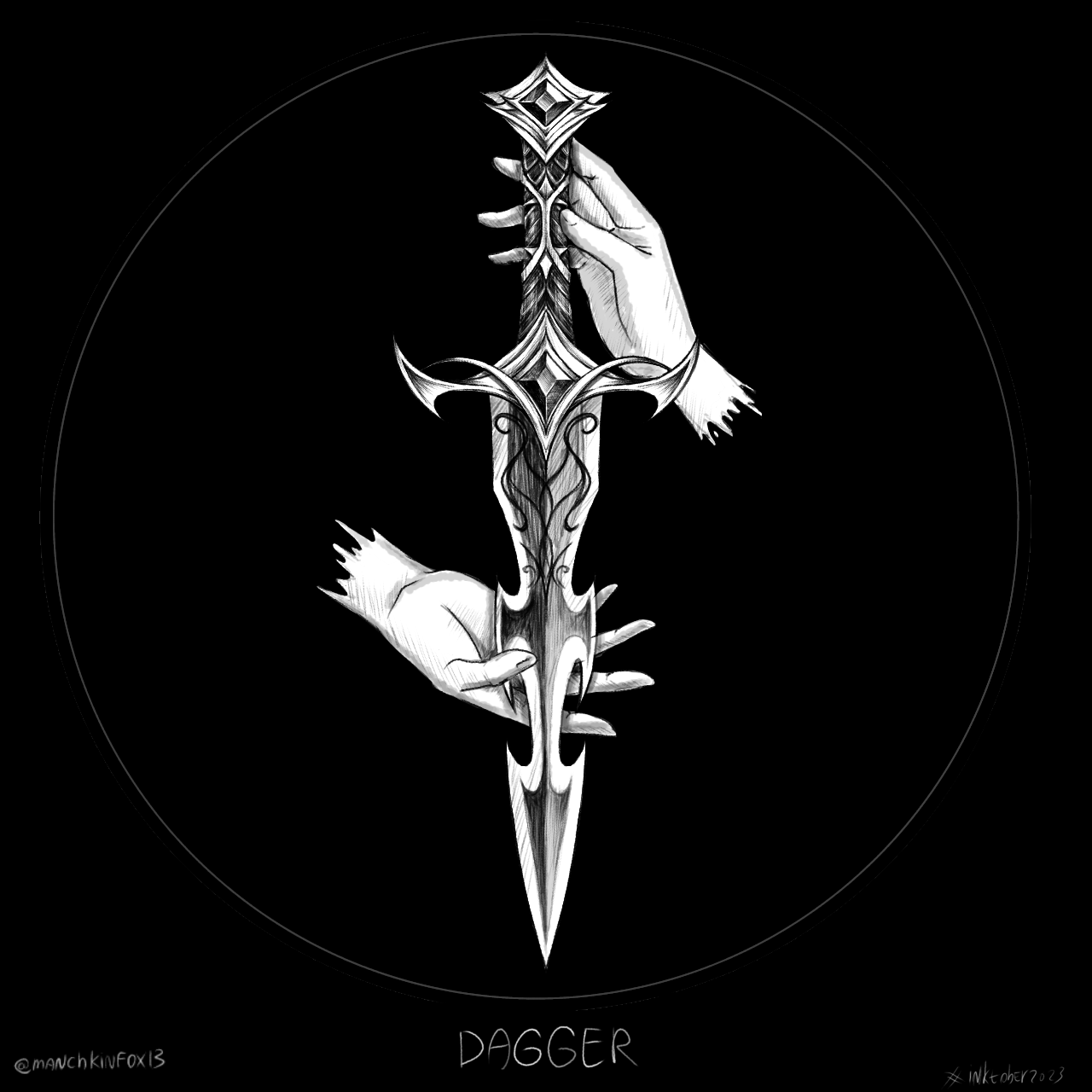 INKTOBER Dagger - ibisPaint