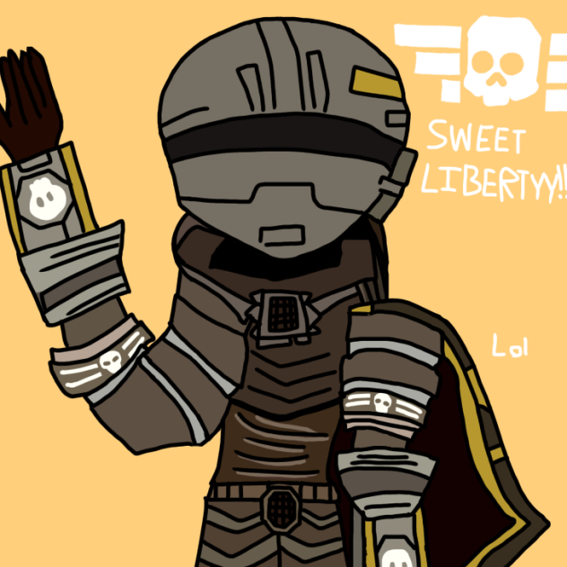 Practice for drawing a helldiver lol - ibisPaint