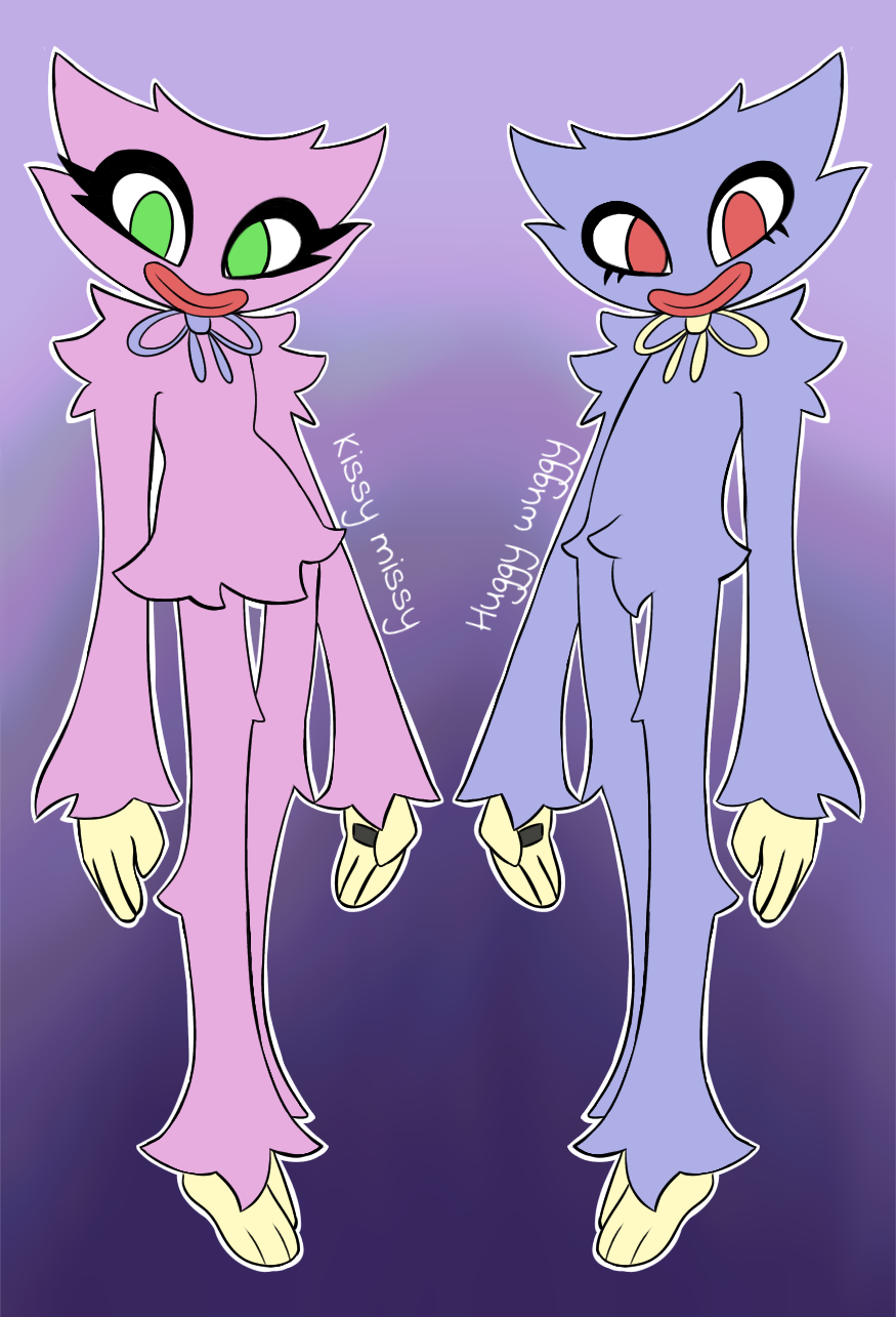 Poppy playtime huggy and kissy - ibisPaint