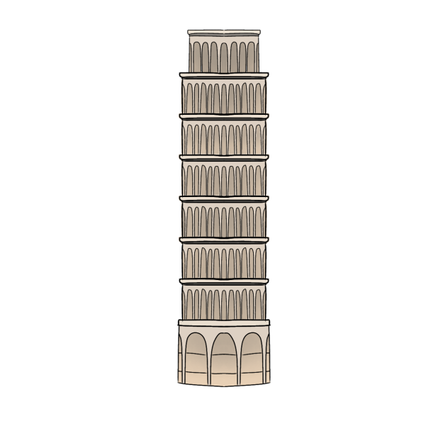 Pisa tower - ibisPaint