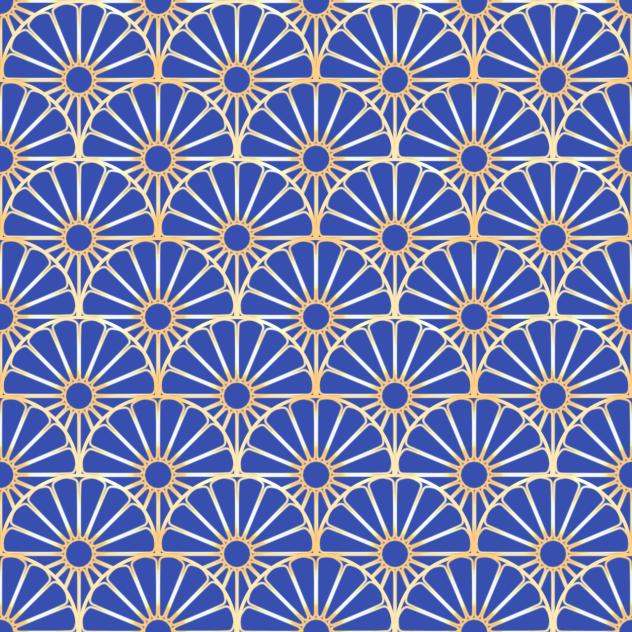 Traditional Pattern Gold - ibisPaint