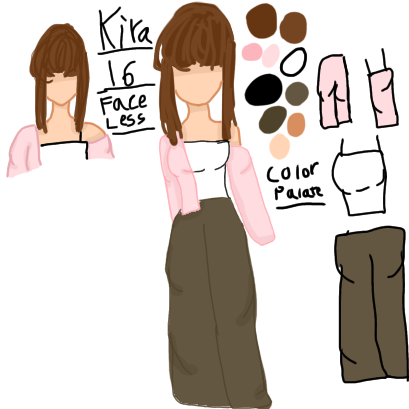 Kira 16 faceless new oc - ibisPaint