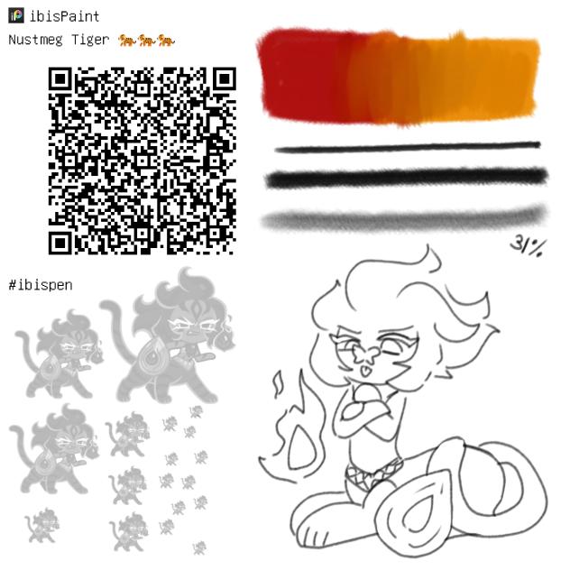 Nutmeg Tiger brush 🥰 - ibisPaint