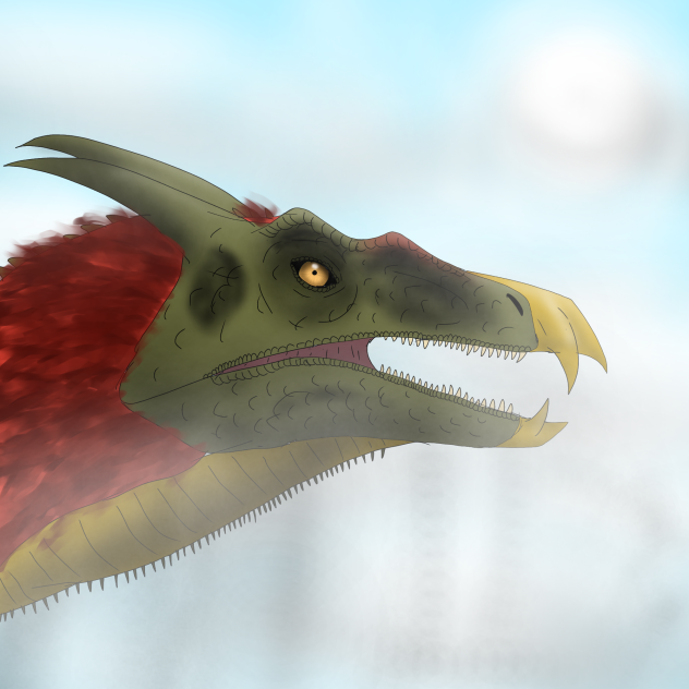 Wyvern flying in the sky - ibisPaint