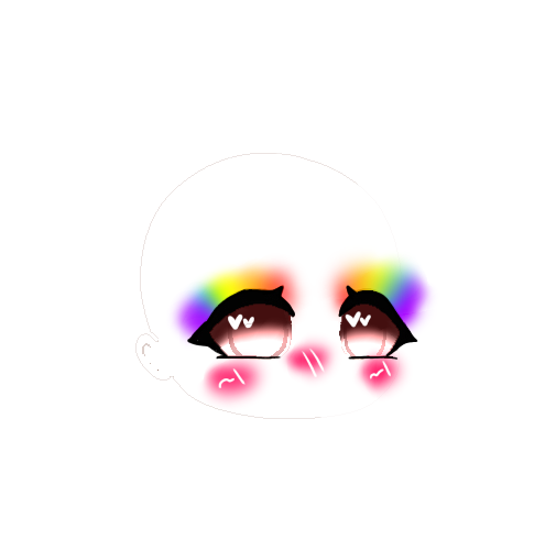 Pinky Red eyes with eyeshadow & blush - ibisPaint