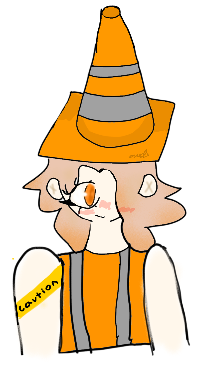 Trisha the traffic cone - ibisPaint